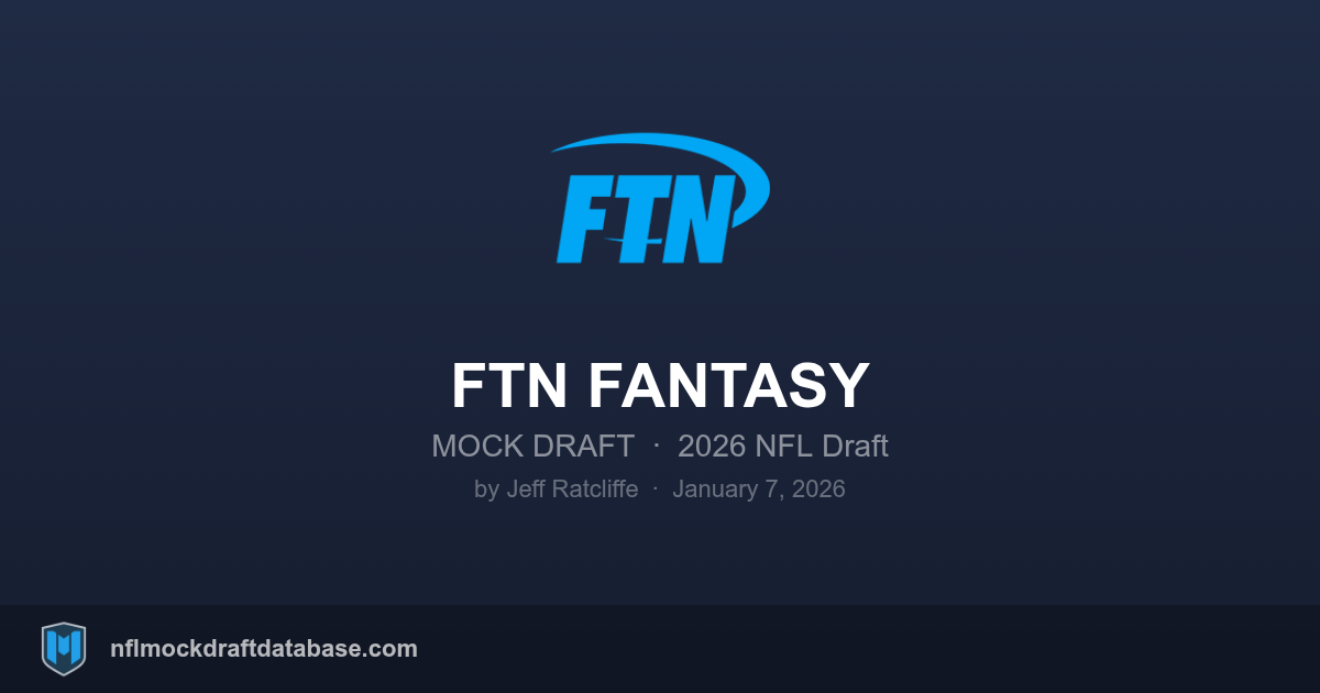 2026 NFL Mock Draft by Jeff Ratcliffe (FTN Fantasy) | NFL Mock Draft ...