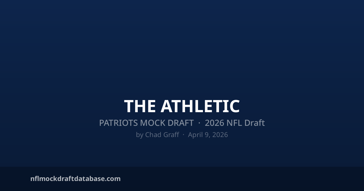 2026 Patriots Mock Draft by Chad Graff (The Athletic) | NFL Mock Draft ...