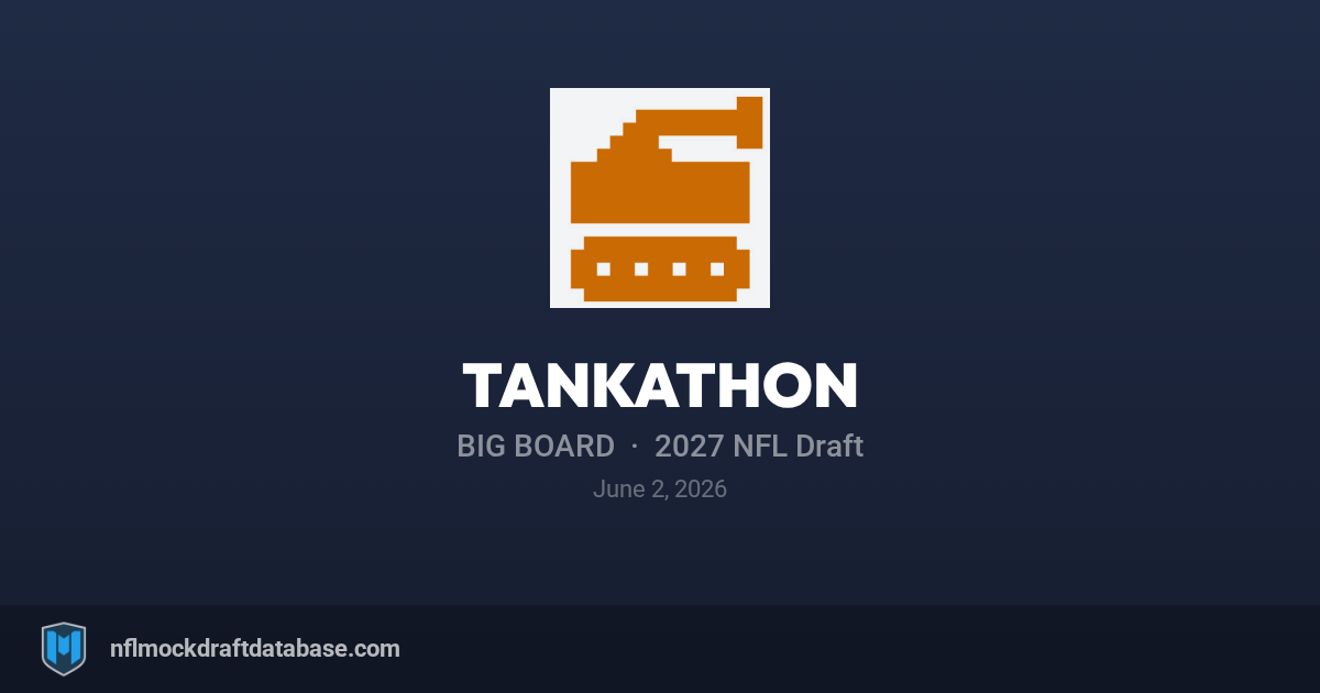 2027 NFL Big Board (Tankathon) | NFL Mock Draft Database