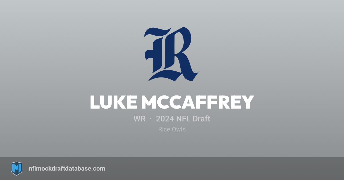 Luke McCaffrey 2024 NFL Mock Draft Profile — WR | NFL Mock Draft Database