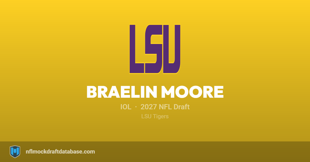 Braelin Moore 2027 NFL Mock Draft Profile — IOL | NFL Mock Draft Database