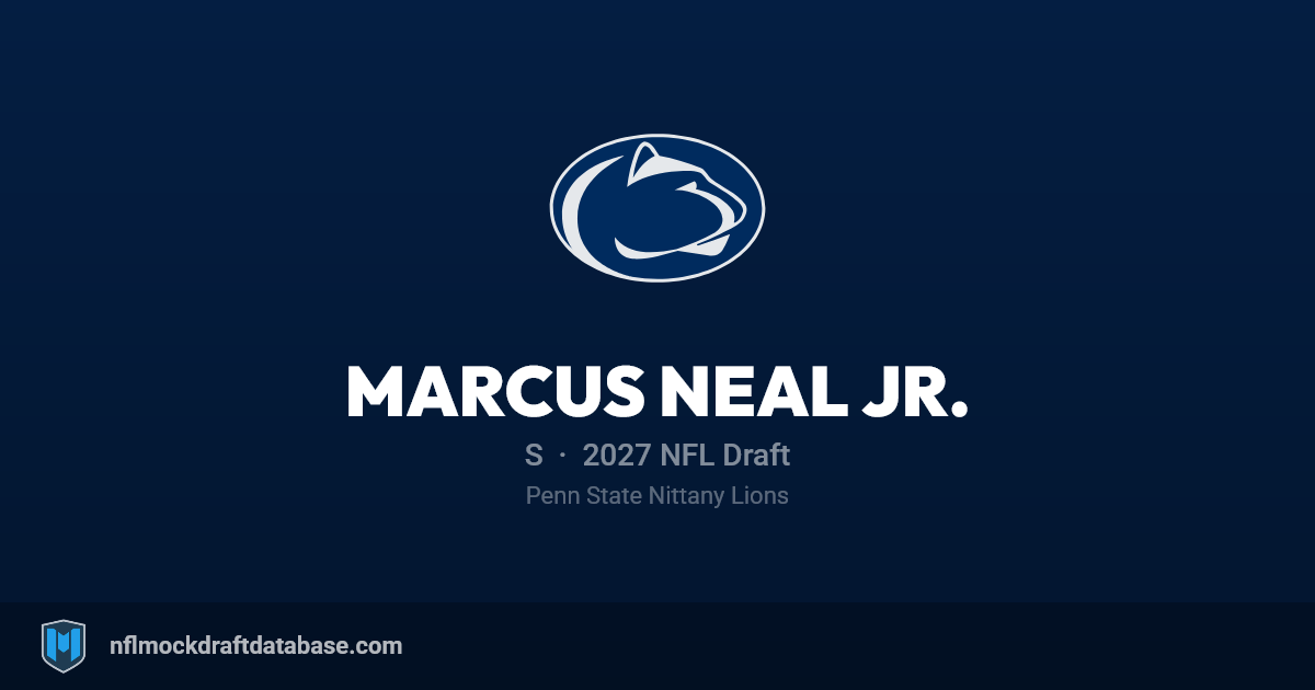Marcus Neal Jr. 2027 NFL Mock Draft Profile — S | NFL Mock Draft Database